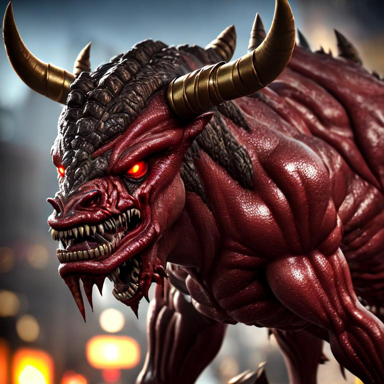 hydra minotaur zombie, Professional, Highly Detailed... | OpenArt