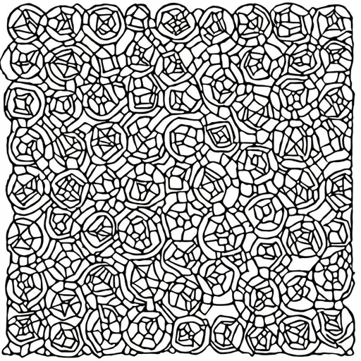 coloring page molecules