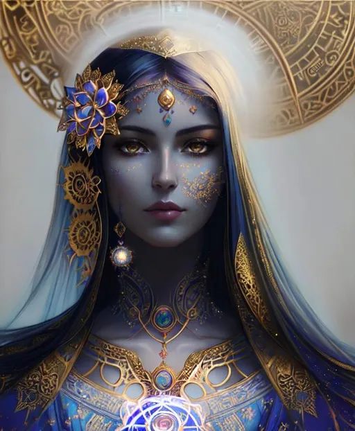 A time clock beautiful goddess. She controls the tim... | OpenArt