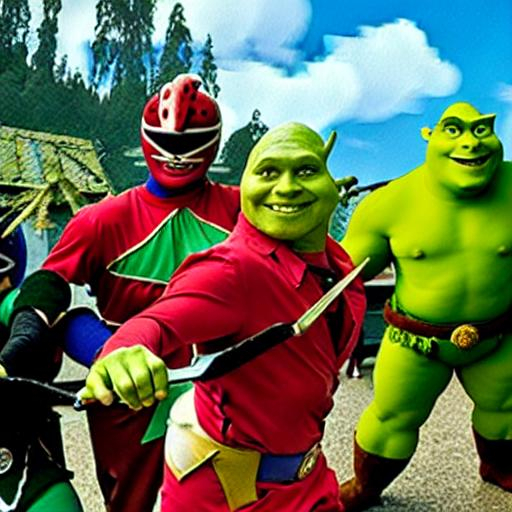 SHREK VS POWER RANGERS | OpenArt