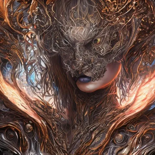 Hidden, detailed face, by brian froud, studio lighting | OpenArt