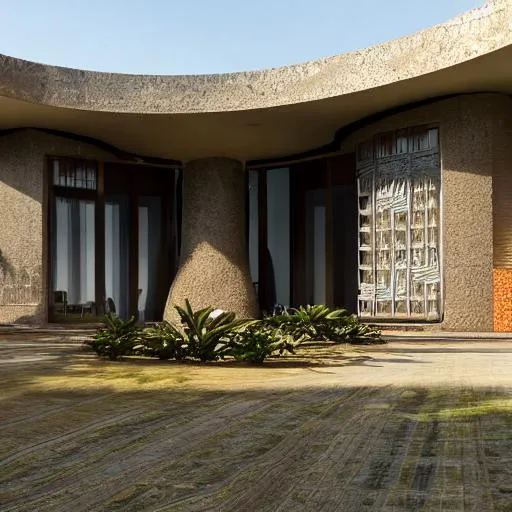 Modern Secession inspired Congolese architecture wi... | OpenArt