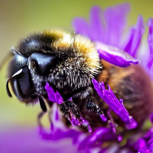 A macro photo of a bumblebees face,ultra detailed, u... | OpenArt