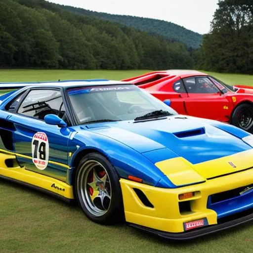 nissan skyliner gtr raceing ferrari f40