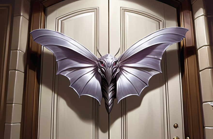 absolutely gigantic eldrazi sliver moth head peeking...