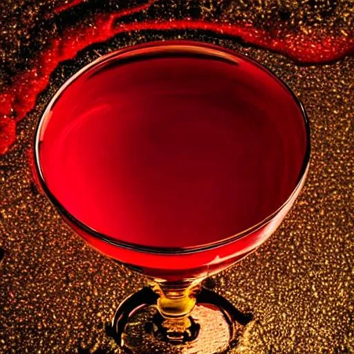 The beautiful and expansive liquid of life blood red...