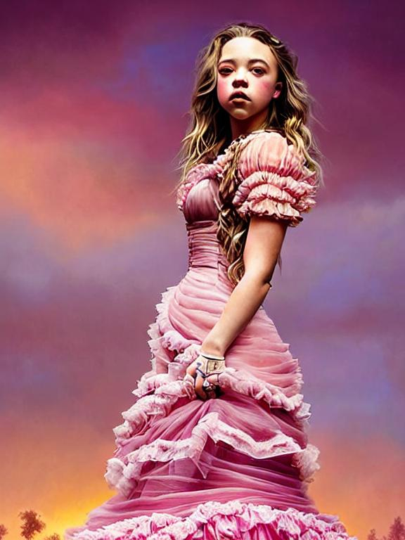 watercolor front facing portrait of sydney sweeney w... | OpenArt