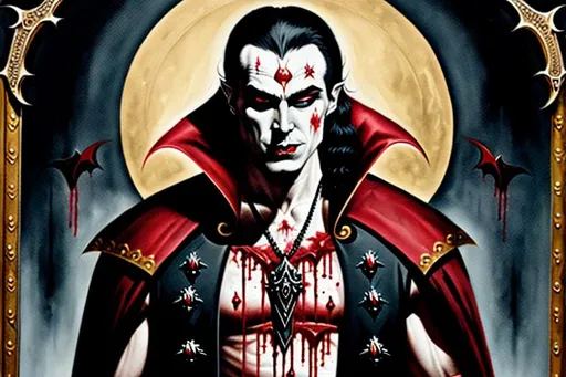 portrait of a vampire lord, bestial transformation,... | OpenArt