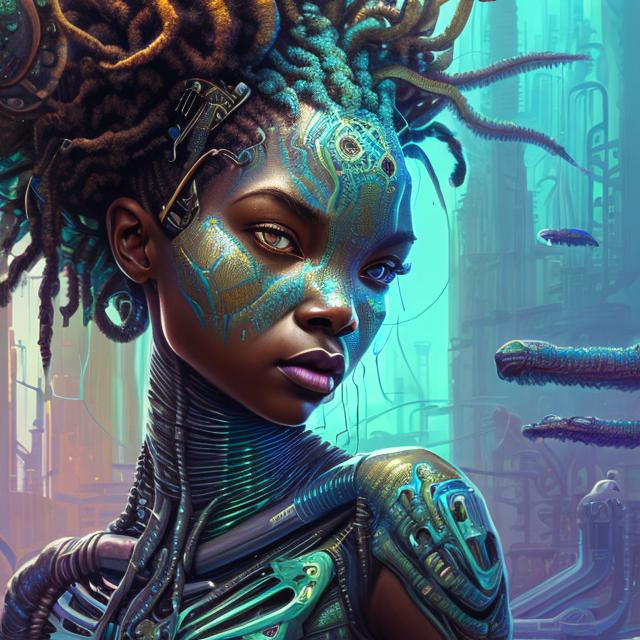"african hydropunk princess, science fiction, highly... | OpenArt