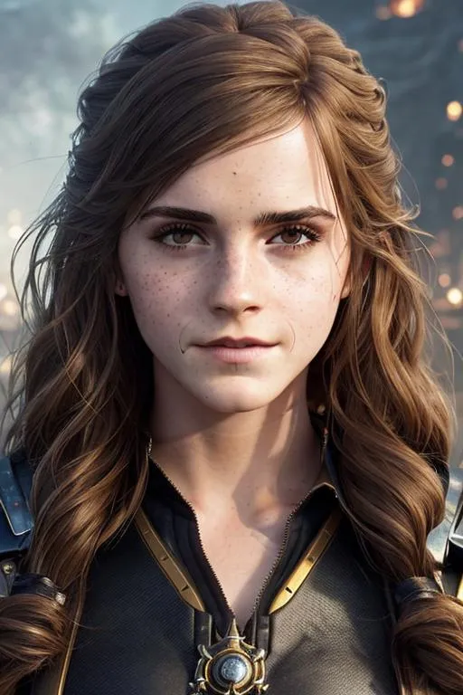Emma Watson as a photorealistic portrait of (irish w... | OpenArt