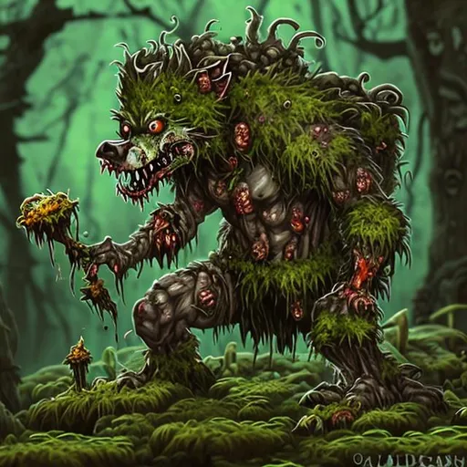 Goblin in a dark cave eats shit | OpenArt