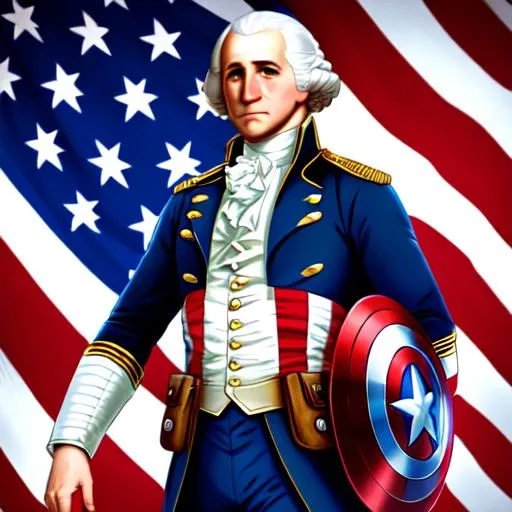 George Washington as Captain America