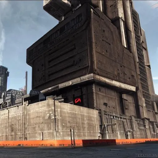 brutalist architecture mirrors edge killzone | OpenArt