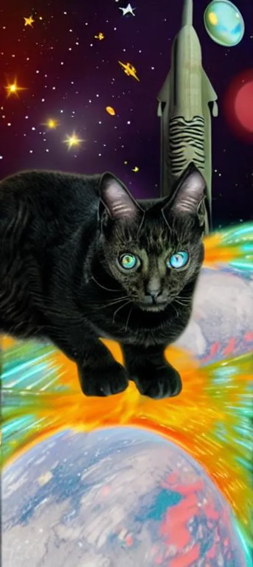 Space cat god | OpenArt