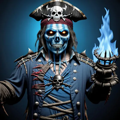 Pirate skull with lightning t shirt design | OpenArt