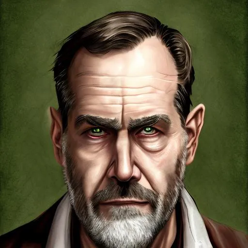 centered detailed portrait of an old smuggler with a... | OpenArt