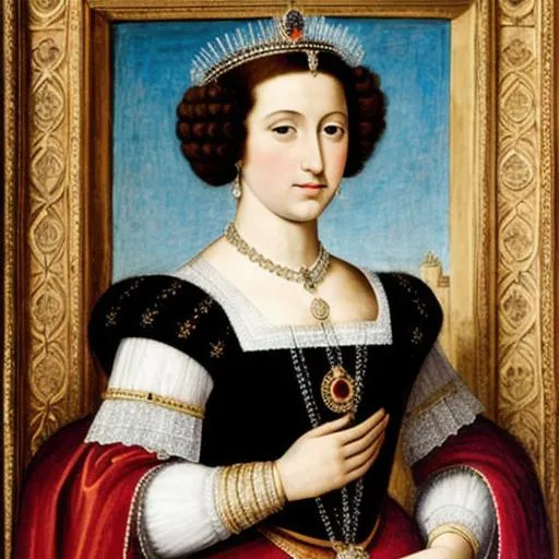 portrait of a 16th-century Italian light-haired queen | OpenArt