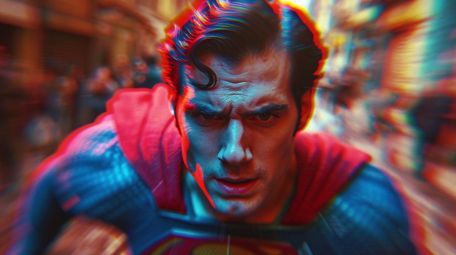 solid multi 3d embossed exposures of super man runni...