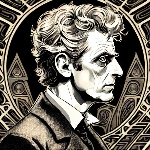 Peter Capaldi as a spy in a trench-coat | art nouvea... | OpenArt