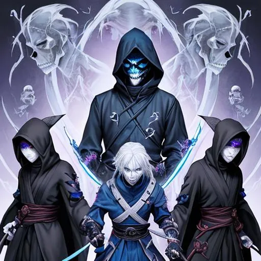 Full Body portrait Breathtaking ninja with Pale Face... | OpenArt