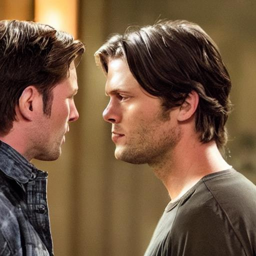 Dean and Sam winchester kissing | OpenArt