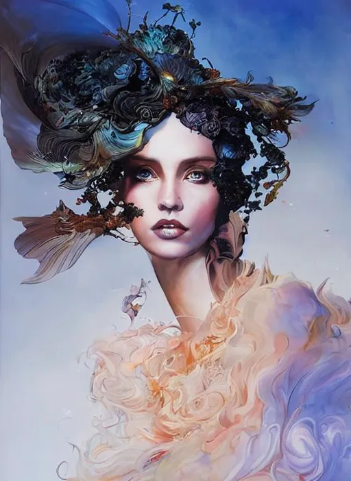 Lovely woman Art style by Monet, Conrad roset, Klimt... | OpenArt