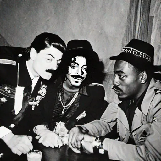 bob marley, jimi hendrix and Jim Morrison in a 70's... | OpenArt