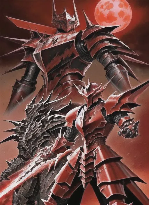 evil knight king lord god destroyer war monger with... | OpenArt