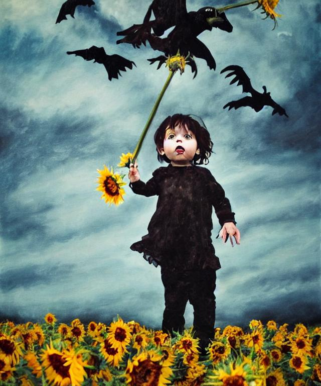 oil painting by tim Burton dramatic angle portrait o... | OpenArt