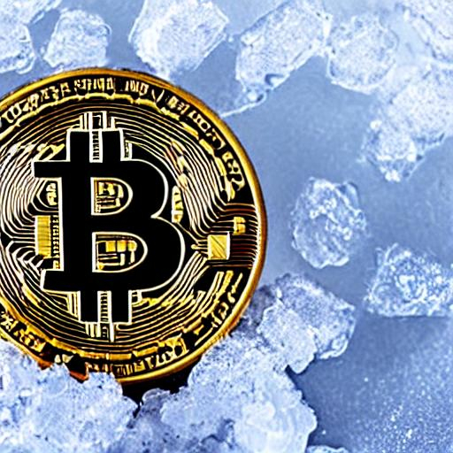 Cryptocurrency frozen in ice