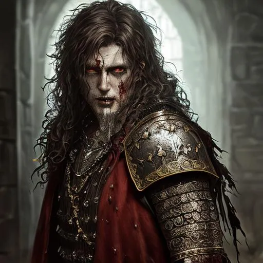 fantasy, medieval, man zombie, UHD, 8k, high quality...