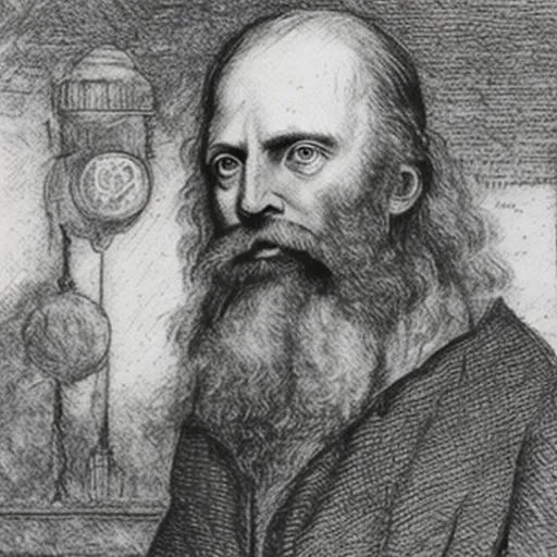 Edward Kelley and doctor John Dee in Prague