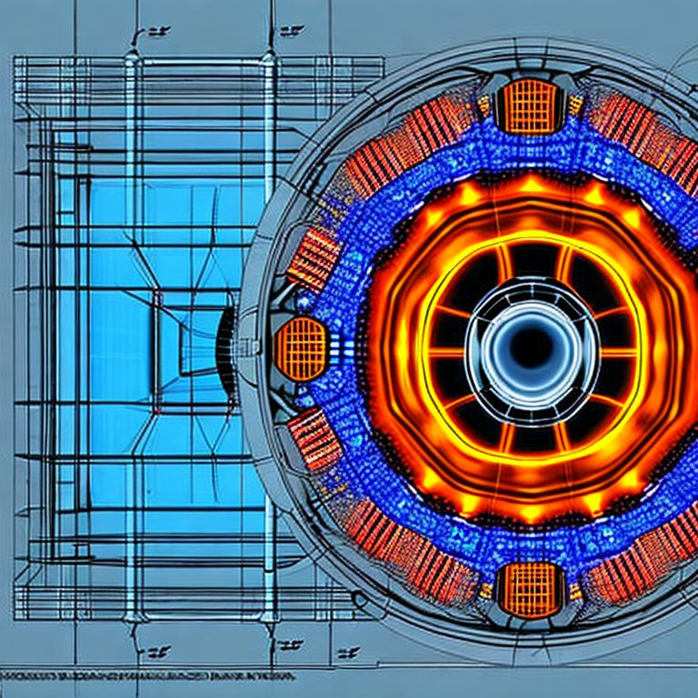 Patent drawing of a Nuclear Fusion chamber, hyper re... | OpenArt