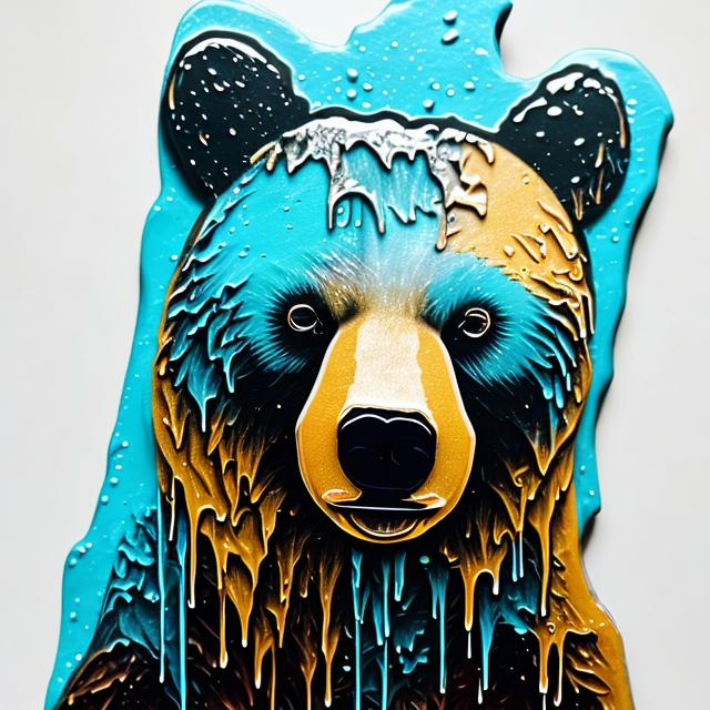 Element bear looking drippy