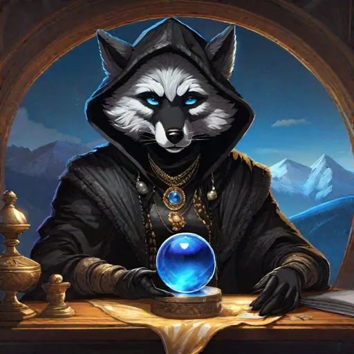 (((a single black furry anthropomorphic wolf female... | OpenArt