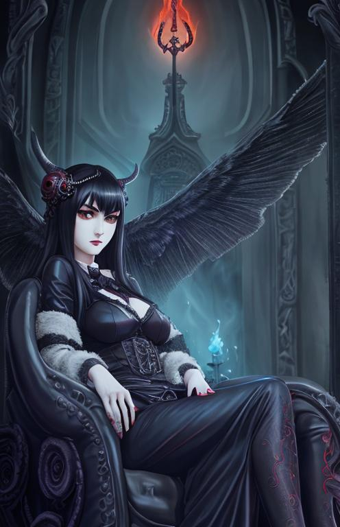 lilith, sasha grey, lydia deetz, realistic face, cry... | OpenArt