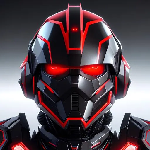 Digital painting of Russian Halo armor, bear head he...