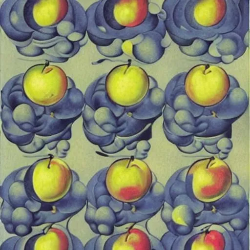 multiplying galaxies in Paul Klees' style, René Magr...