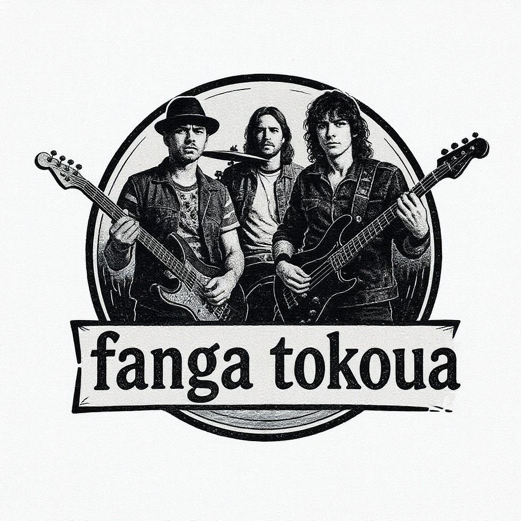 make a band logo with the name "fanga tokoua" and pe...