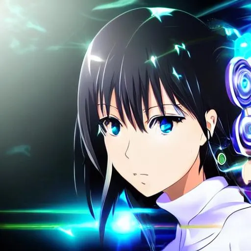 anime human-like female artificial intelligence in a... | OpenArt