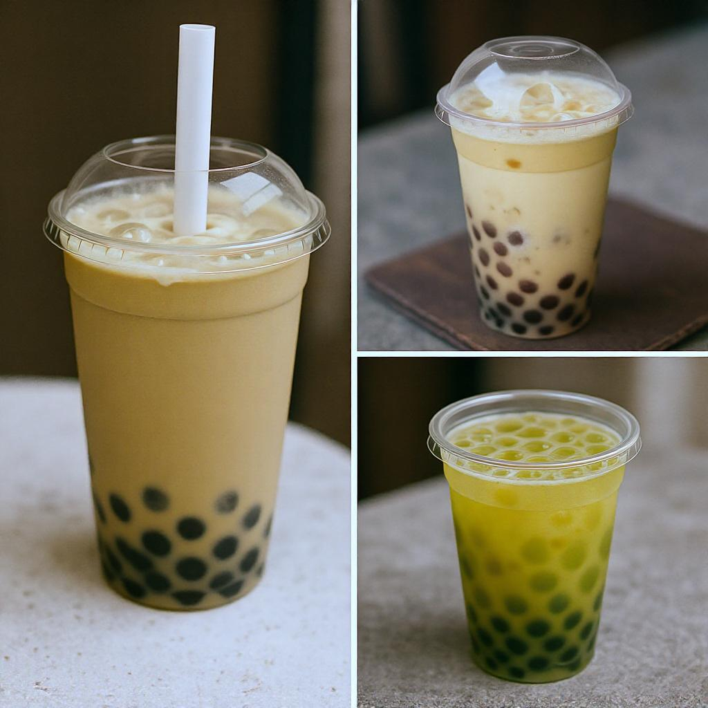 Un collage sobre bobba tea