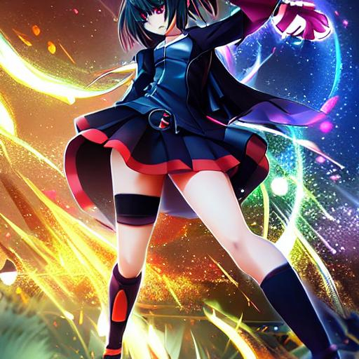 TCG a girl comic anime game character full body popu... | OpenArt