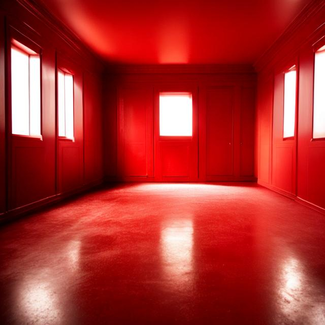 empty red room