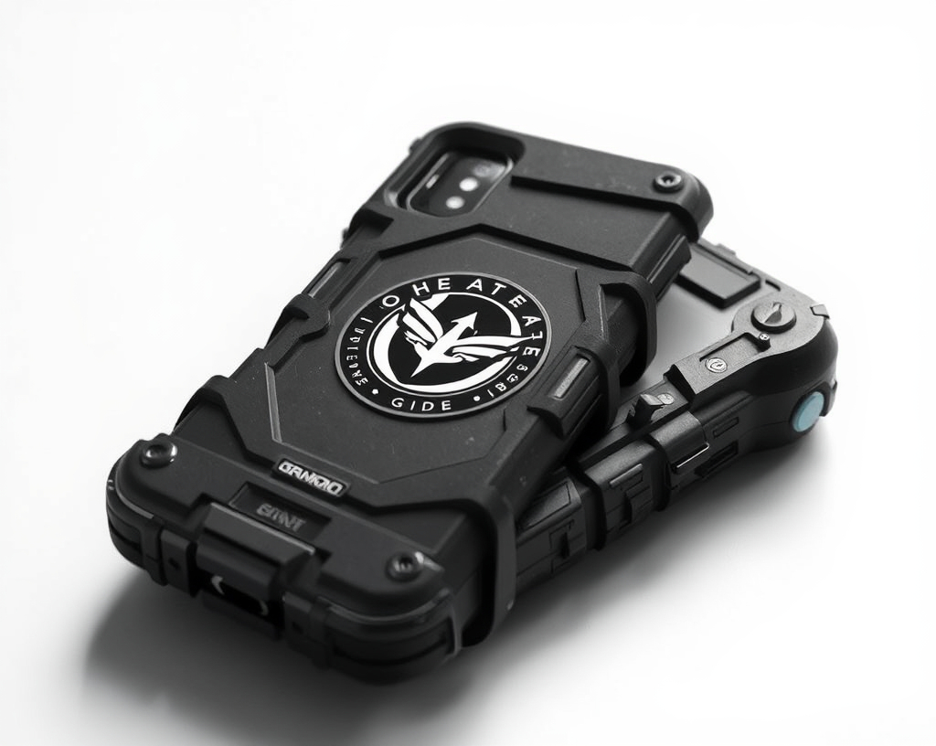 Armor Phone Case made from recycled tires for advert...