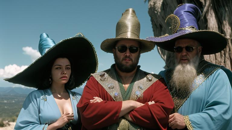 A Sergio Leone widescreen shot movie about fantastic...