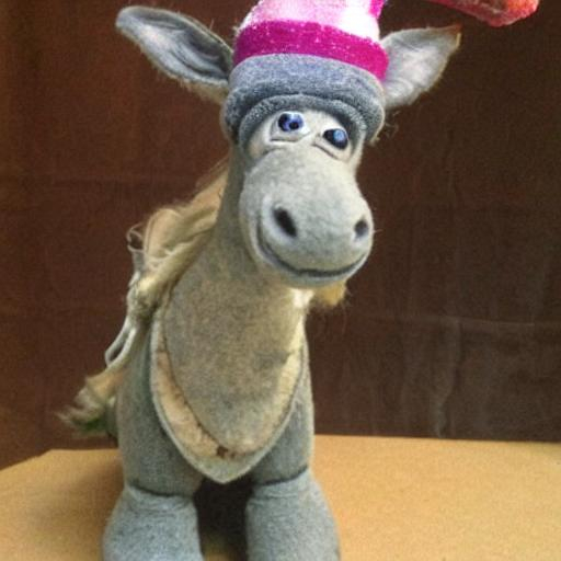 Distressed donkey wearing wizard hat | OpenArt