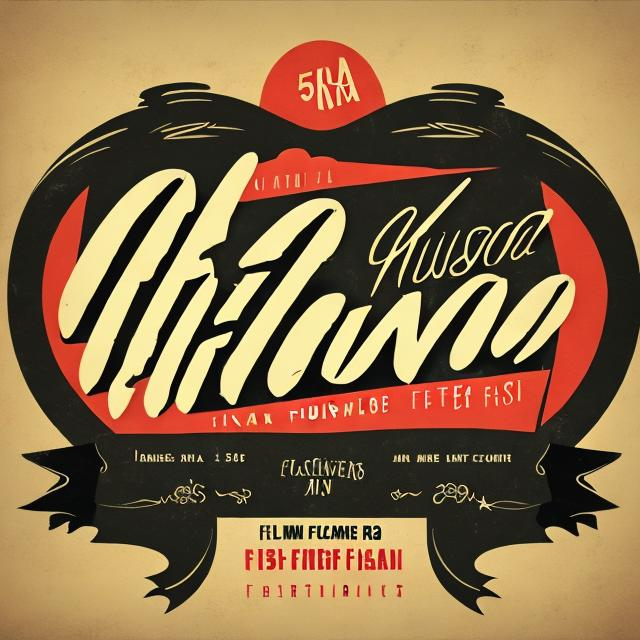 Logo for film & music festival called FIGA in 50's...