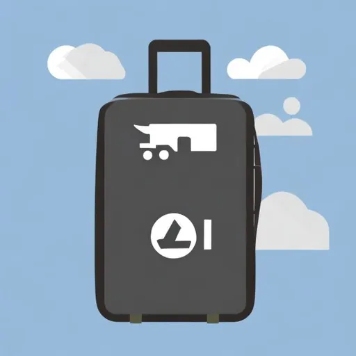 Logo icon for a travel app which allows users to pac...