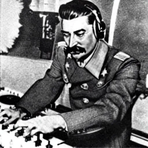 Stalin watching a movie, 1930s | OpenArt