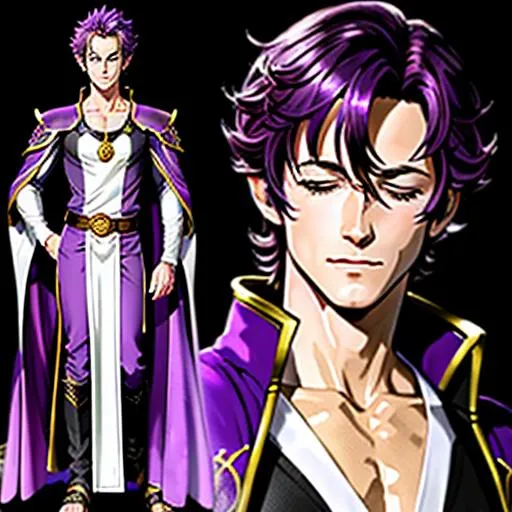 full body semi-realistic anime male, Luke Perry in... | OpenArt